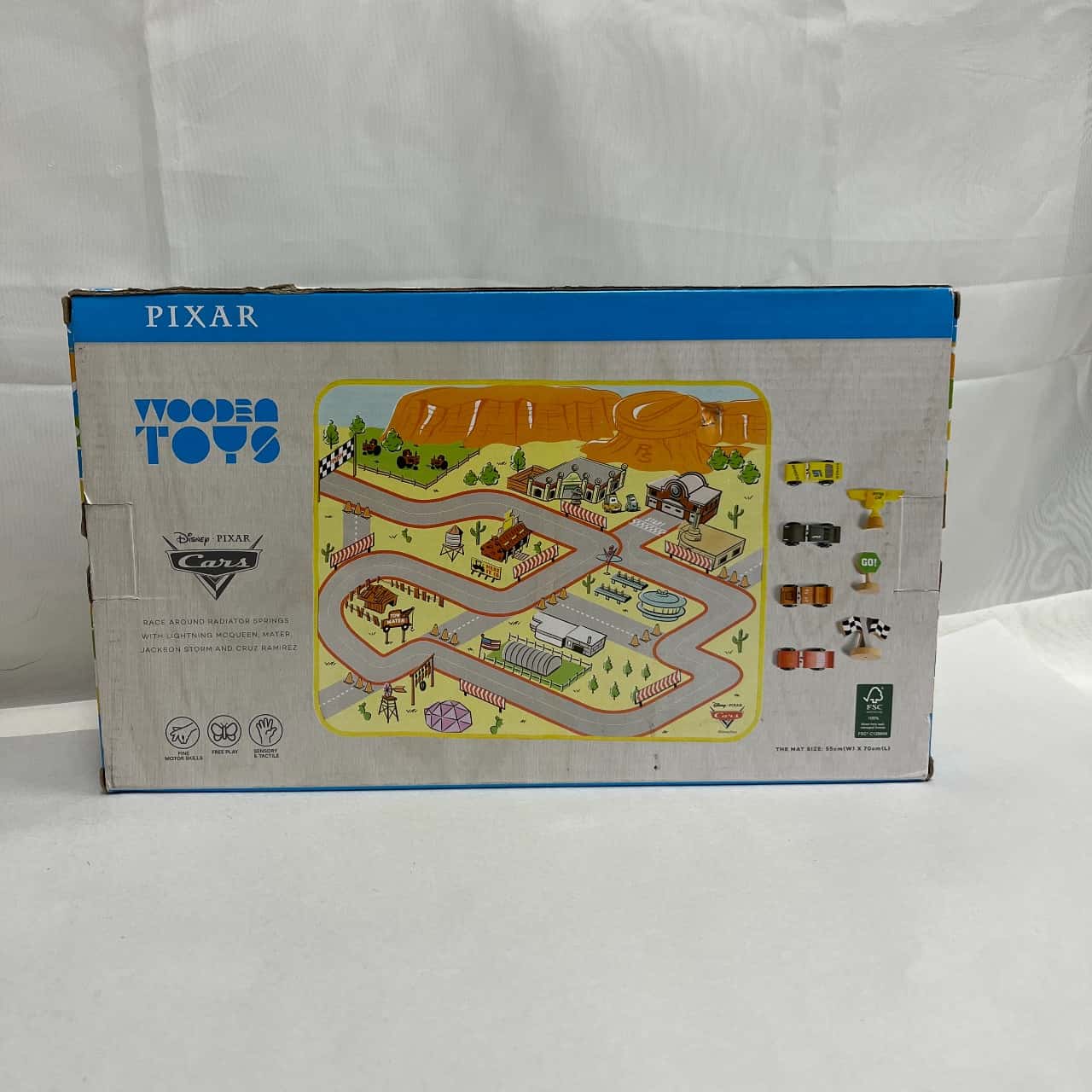 Pixar cars wooden toys & mat set(s)