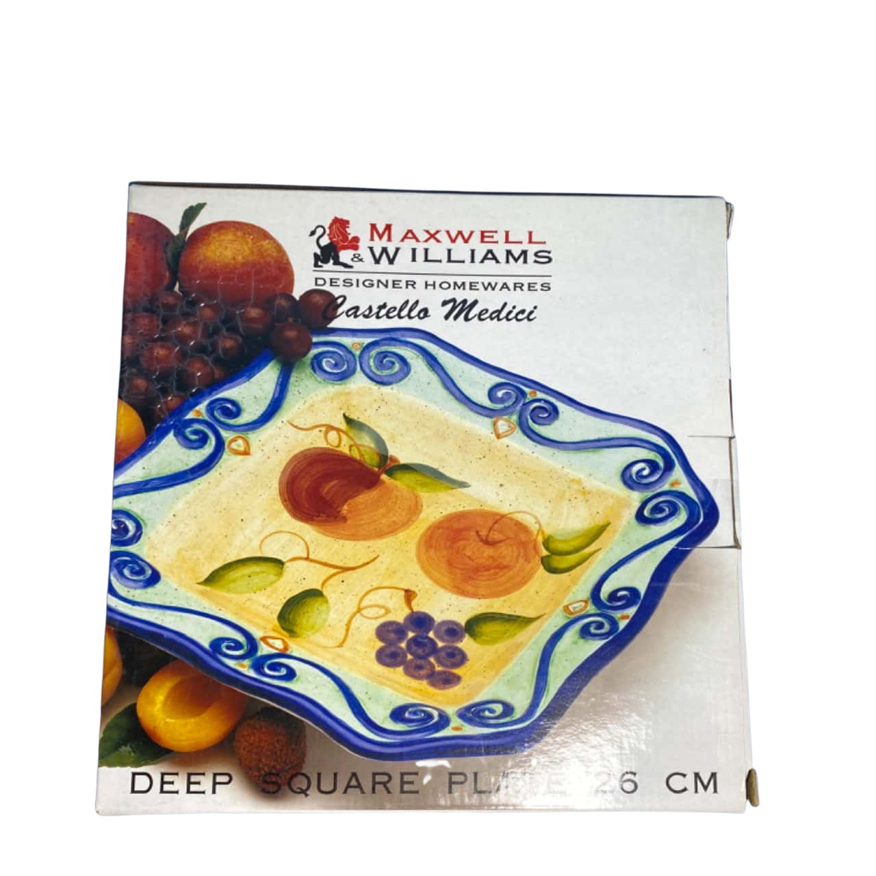 Deep square plate 26 cm(s)