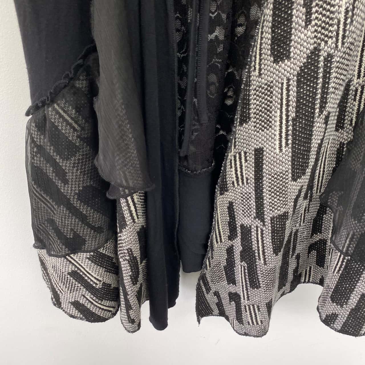 Boo Radley Black Sleeveless Cardigan Size M