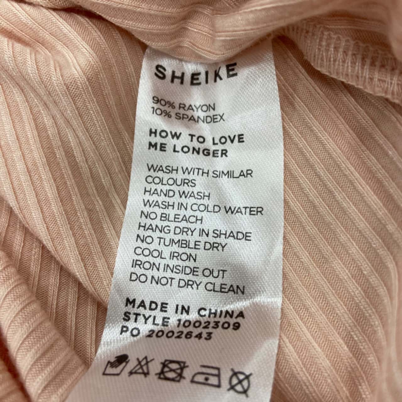 Sheike Bodysuit Blush Size14(s)