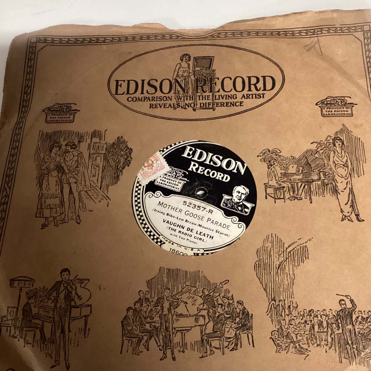 Edison Record Phonograph Record