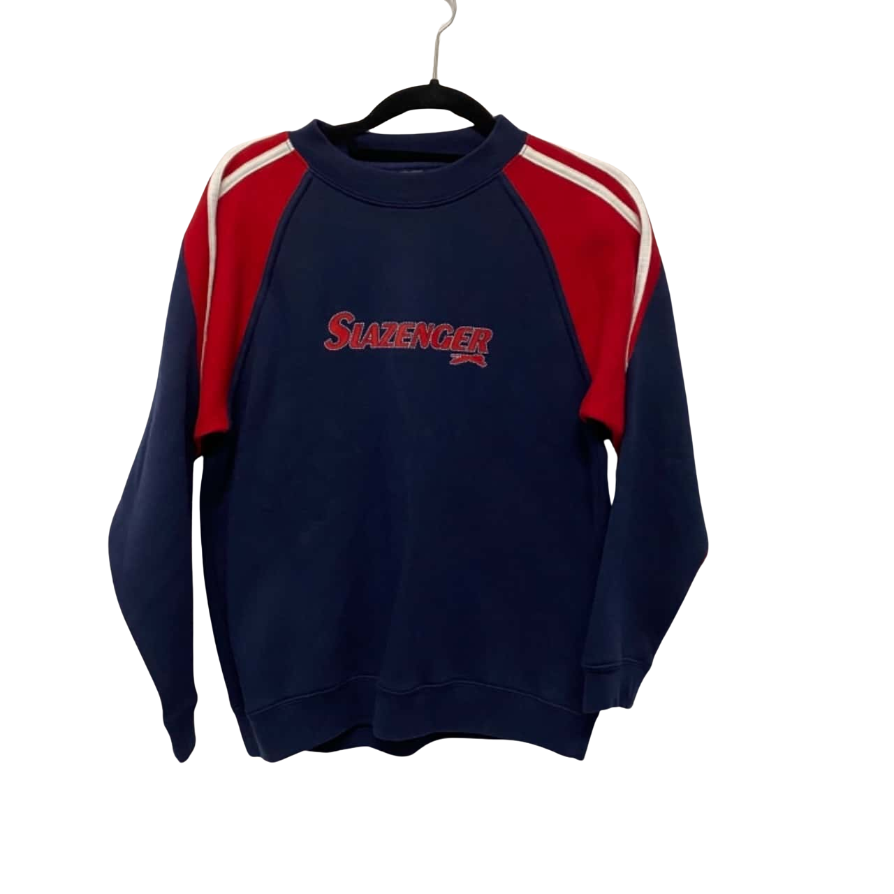 Slazenger Kids Size 12 Crew Neck Blue / Red / White (s)