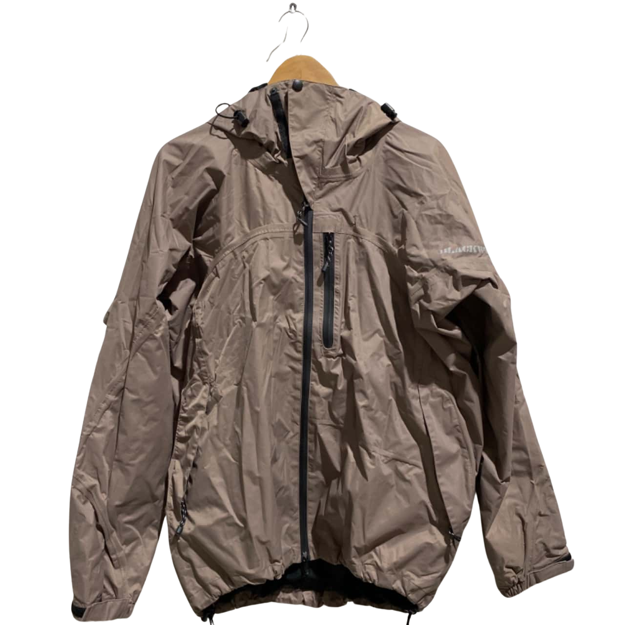 Blackwolf Mens Size L Front Zipper / Hood Jacket Black / Brown (s)