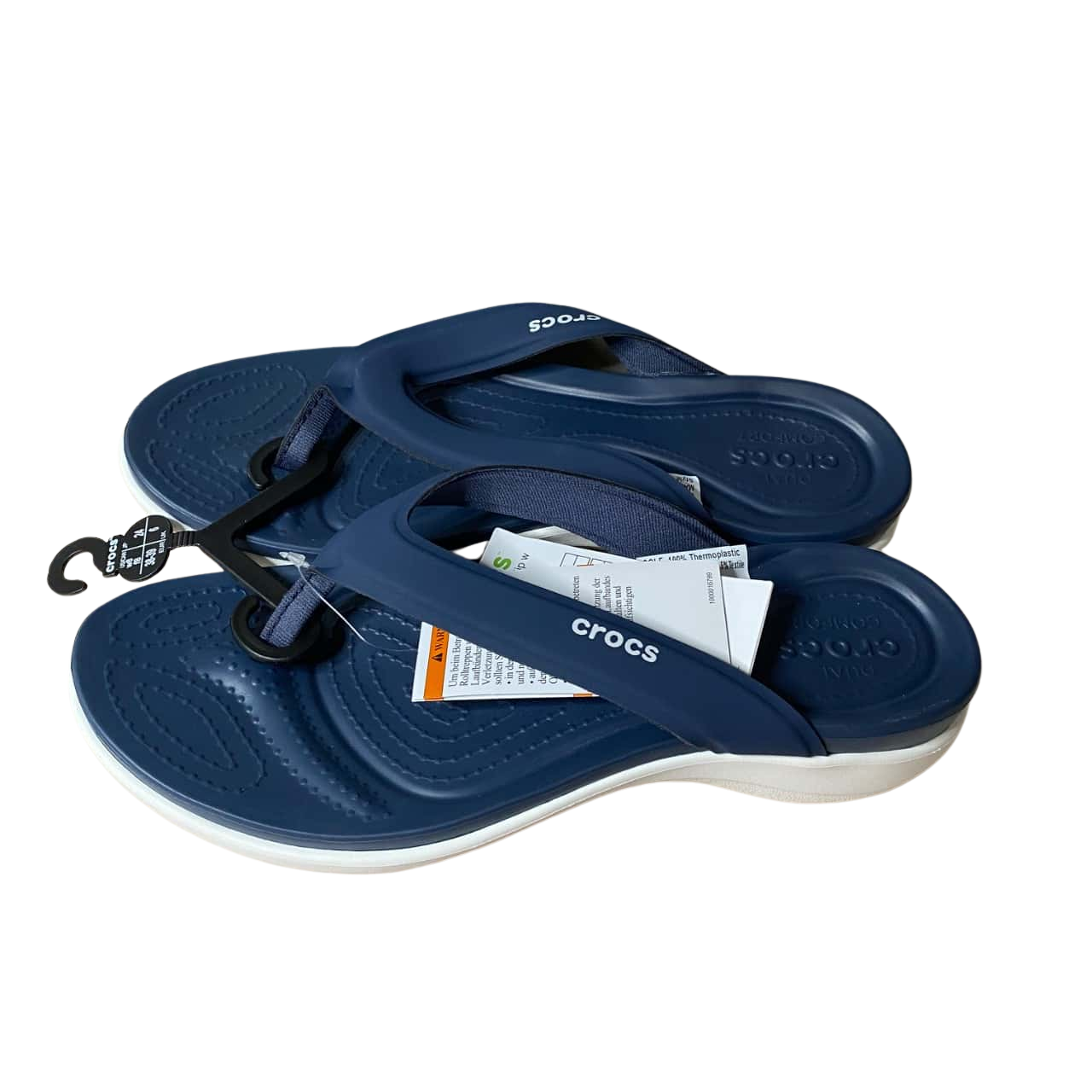 Crocs Navy Blue Thongs/Sandals Size W8(s)