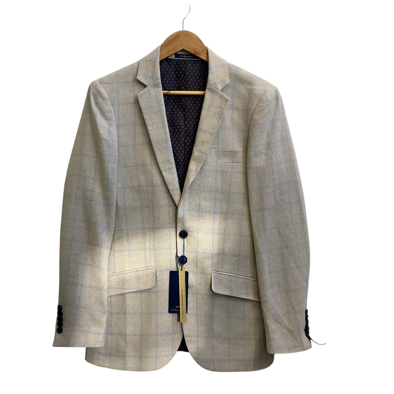 Hallenstein Brothers Mens Size 88NR Two Button Blazer Light Beige ...