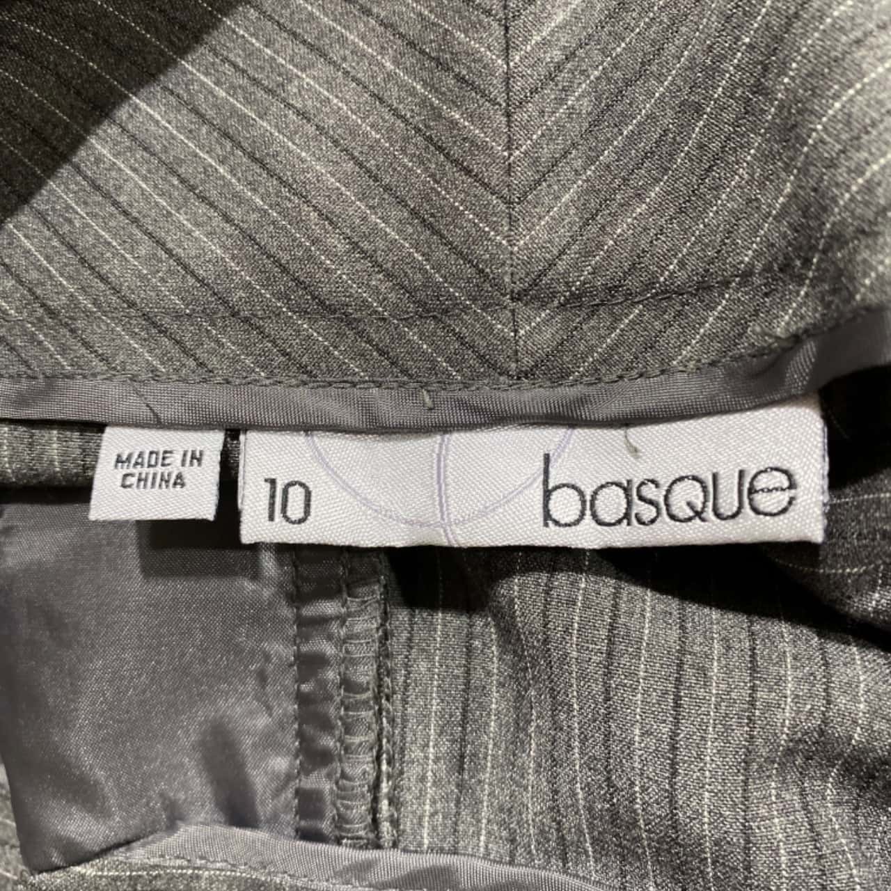 Basque Womens Grey / Pinstripe Suit (s)