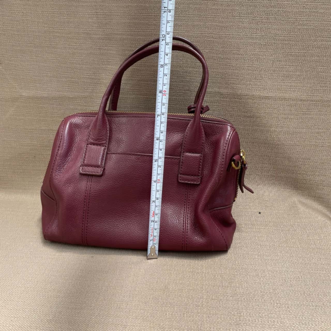 Fossil Handbag Plum. With shoulder straps (s)
