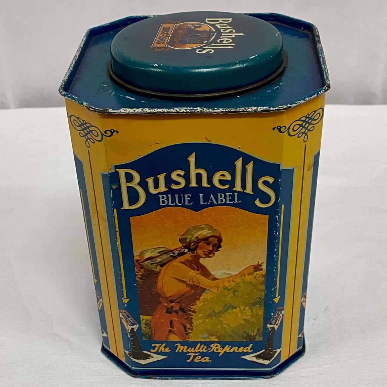Vintage Bushells Tea Tin 1883 - 1983 Lovely Condition (s)