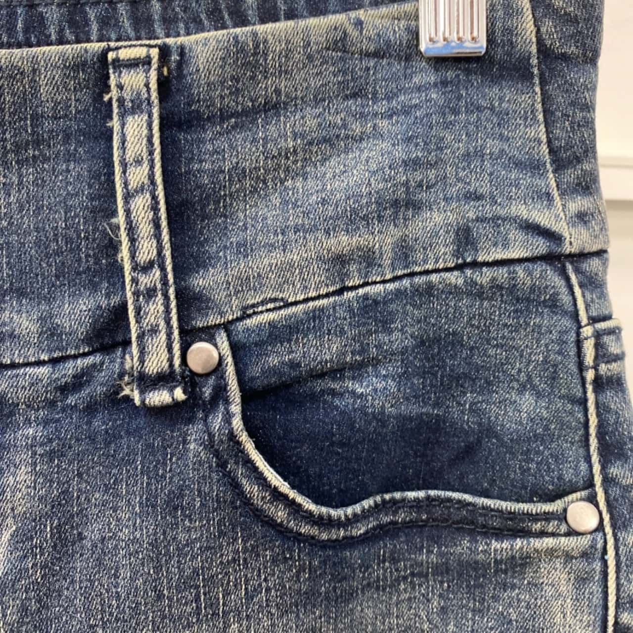 Queen the label Womens Size 12 Straight Jeans Blue (s)