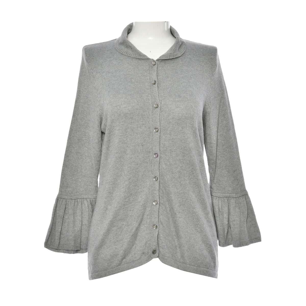 Escapade Women's Size M Cashmere & Angora Blend Flared Sleeved Cardigan ...