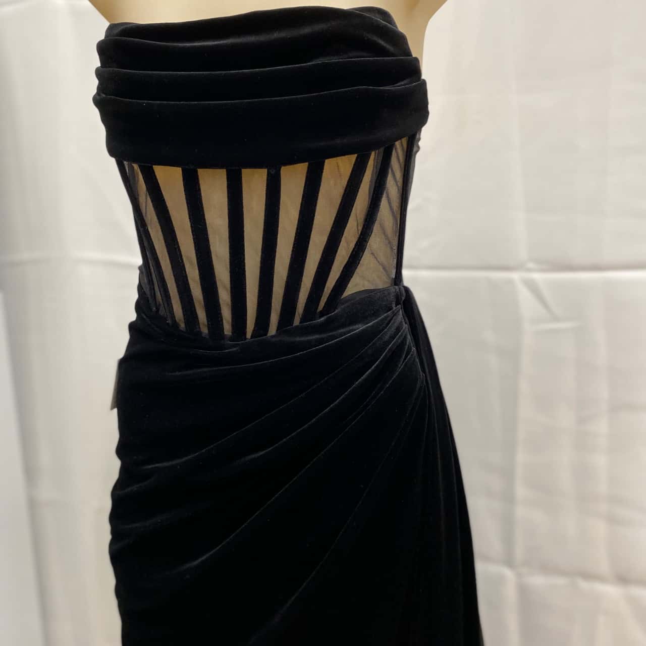 Miss Circle Women's Red Carpet Dress/Falling Drape/Slip One Leg/Velvet ...
