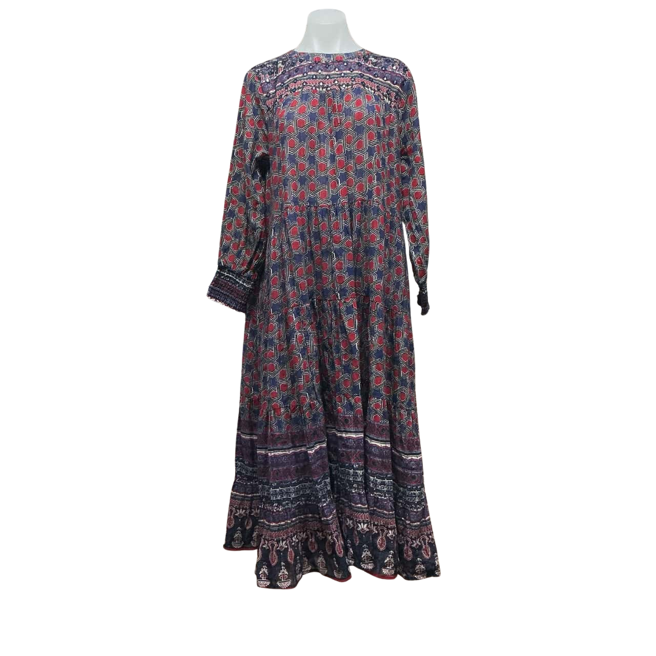Escape By OQ Womens Size 12 Maxi Dress Multicoloured / Pattern (s)