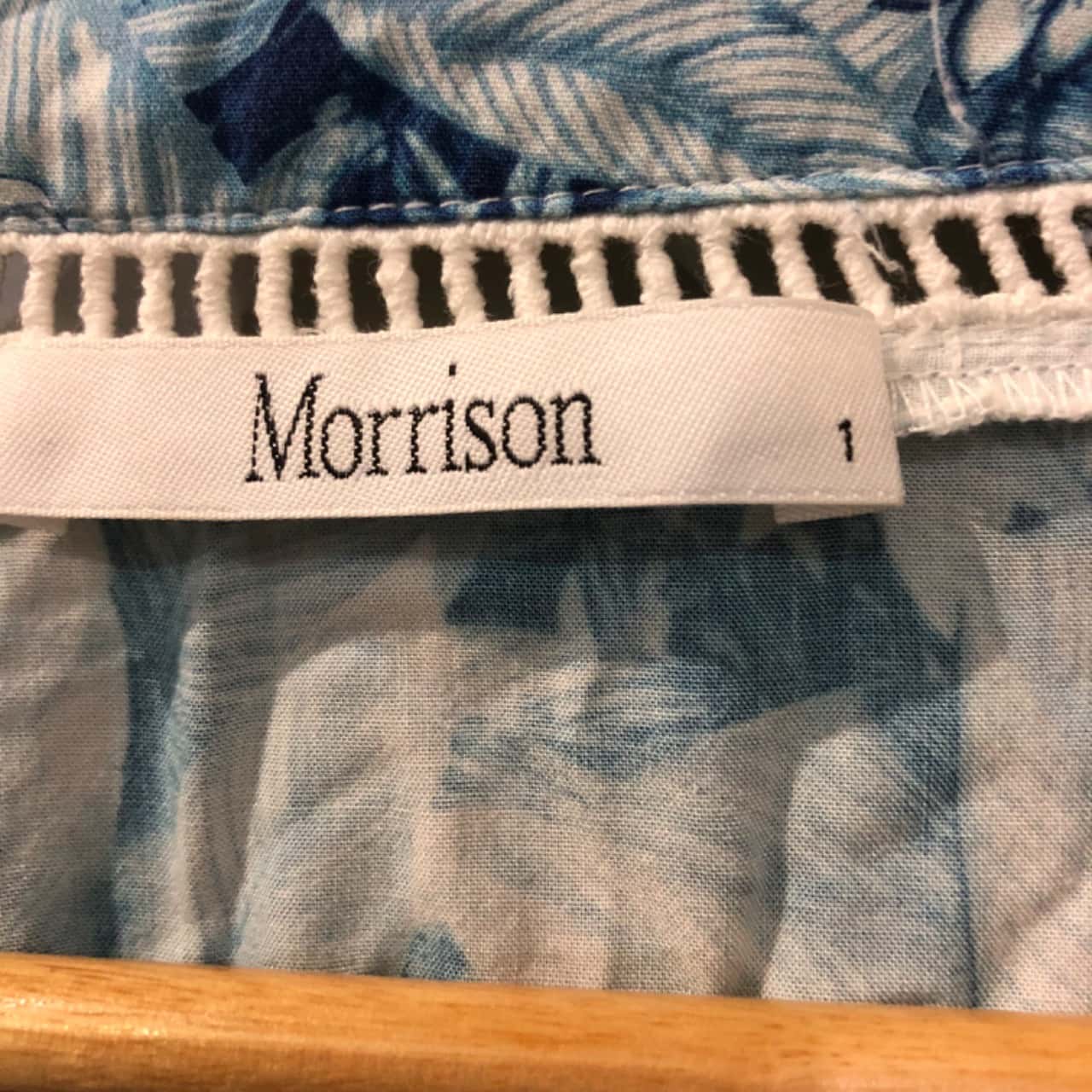 Morrison Size 1 Wrap Dress Wedgwood Blue (s)