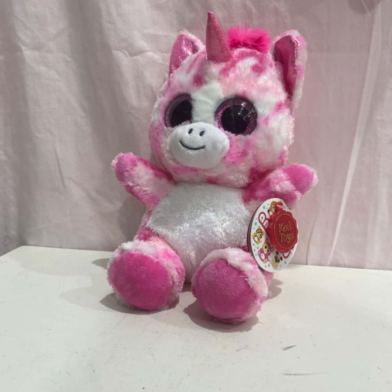 Animotsu Pink Unicorn Plush Toy