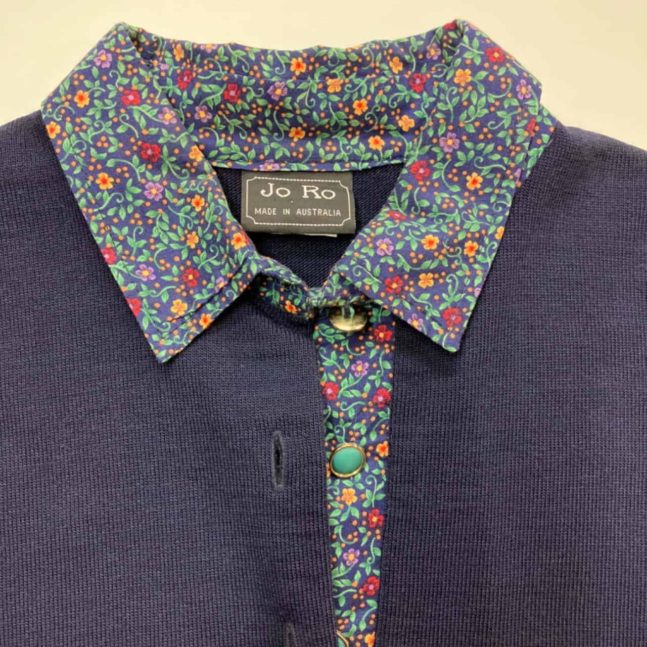 JoRo Navy Blue Floral Jumper