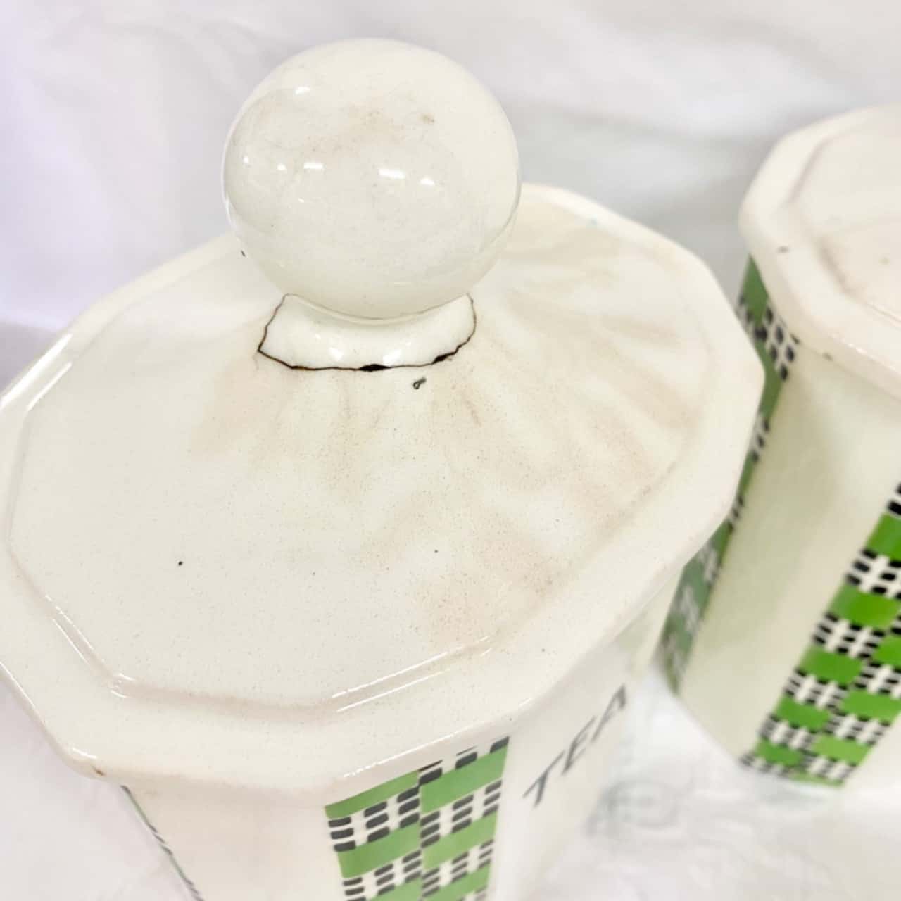 Rare Vintage Czechoslovakia Porcelain Canisters Set