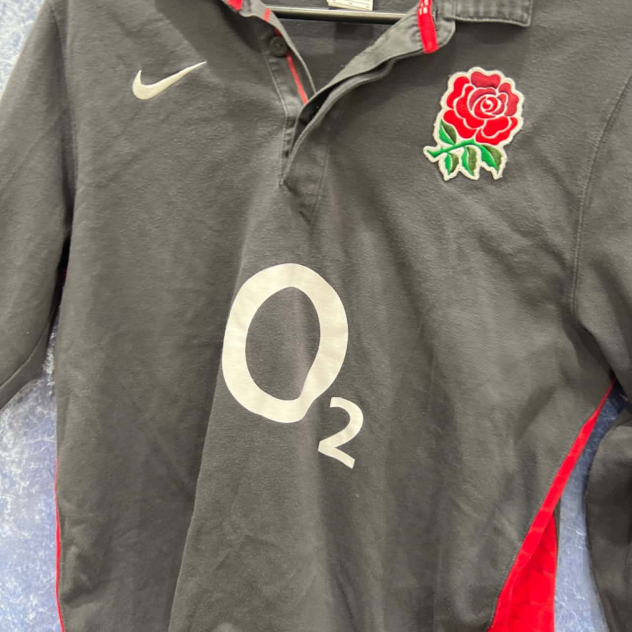 Nike Mens Long Sleeve Rugby Shirt Size M