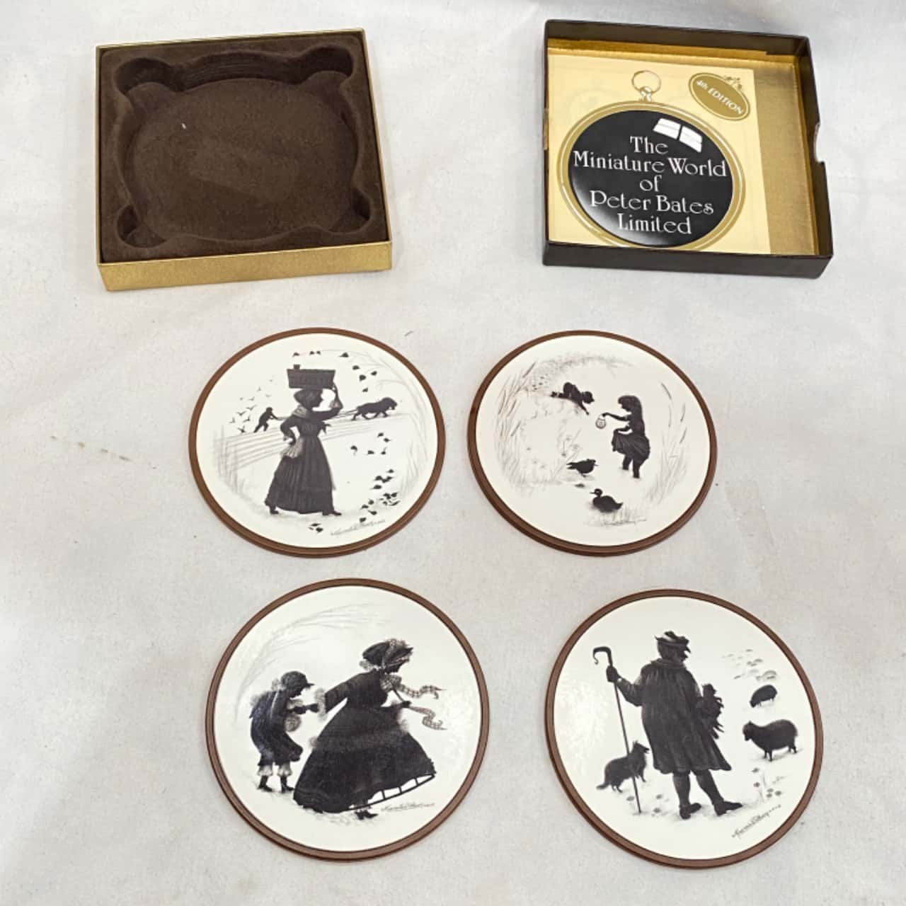 The Miniature World of Peter Bates Coasters Set Victorian Seasons 4th ...