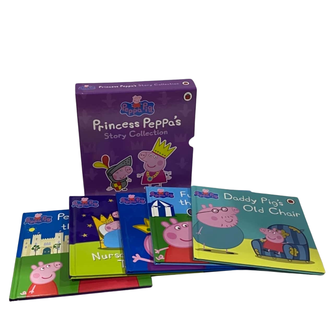 Kids PEPPA PIG Book Box Set x 5 Hardcover Picture Books Princess Peppa ...