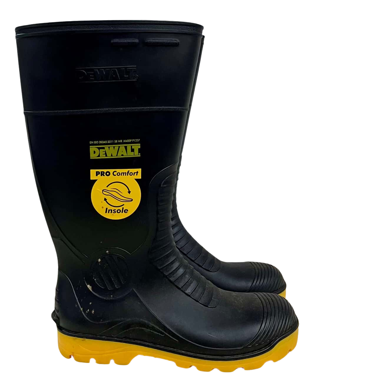 DeWalt Steel Cap Industrial Wellington Boots Size 12