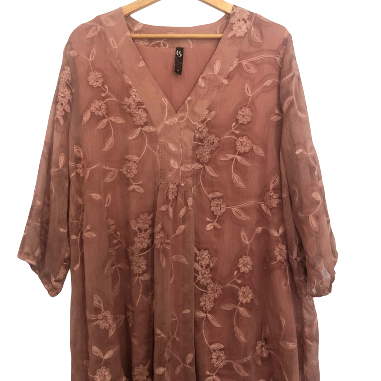 Women’s TS Size 18 3/4 Sleeve dusty pink top(s)