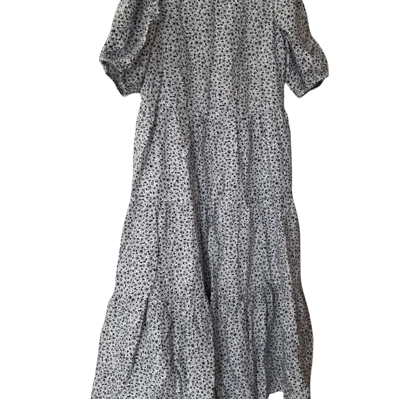 TARGET LINEN Maxi Dress Black and White Floral Size 10(s)