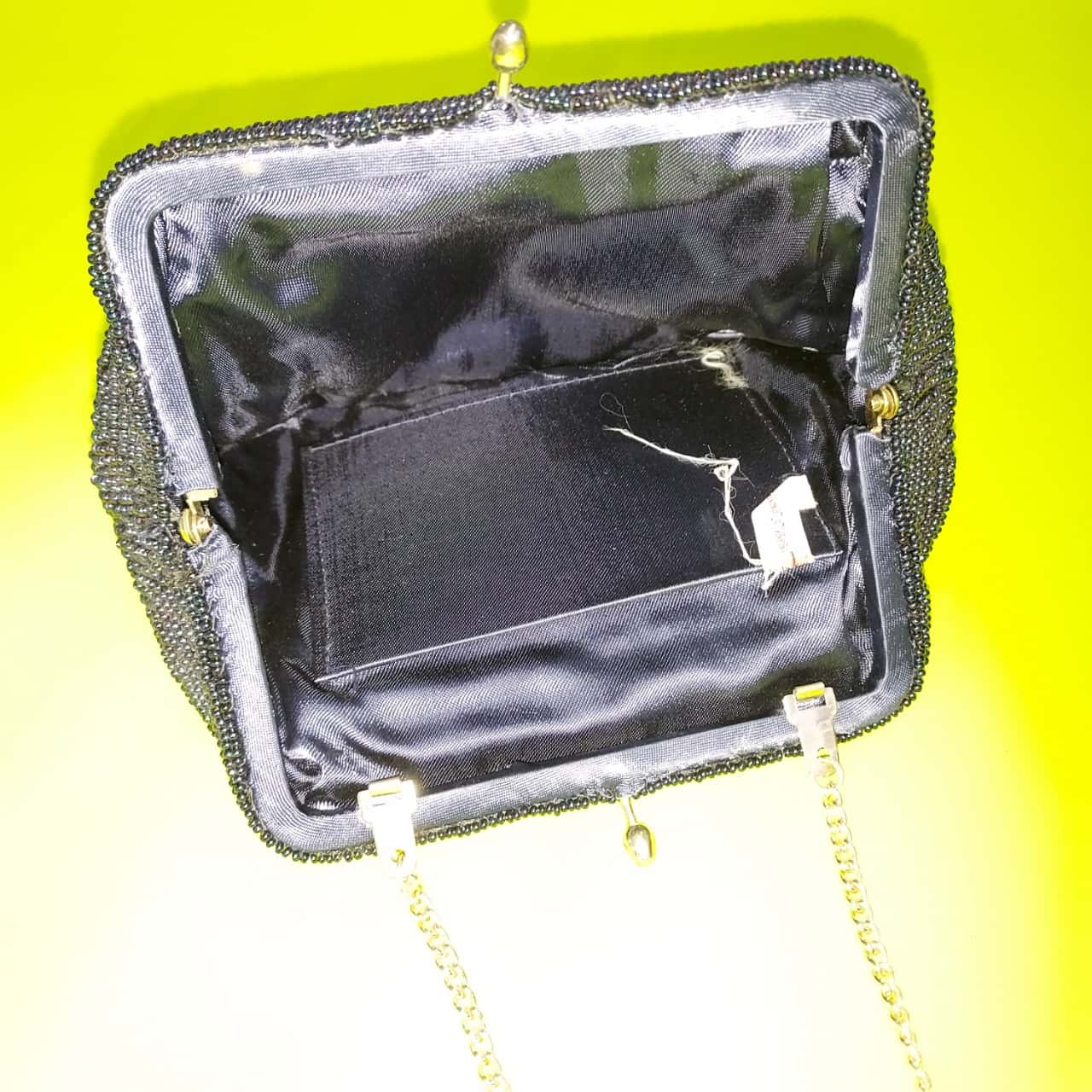 Vintage Made in Japan Small Beaded Handbag Top Handle Gold Hardware ...