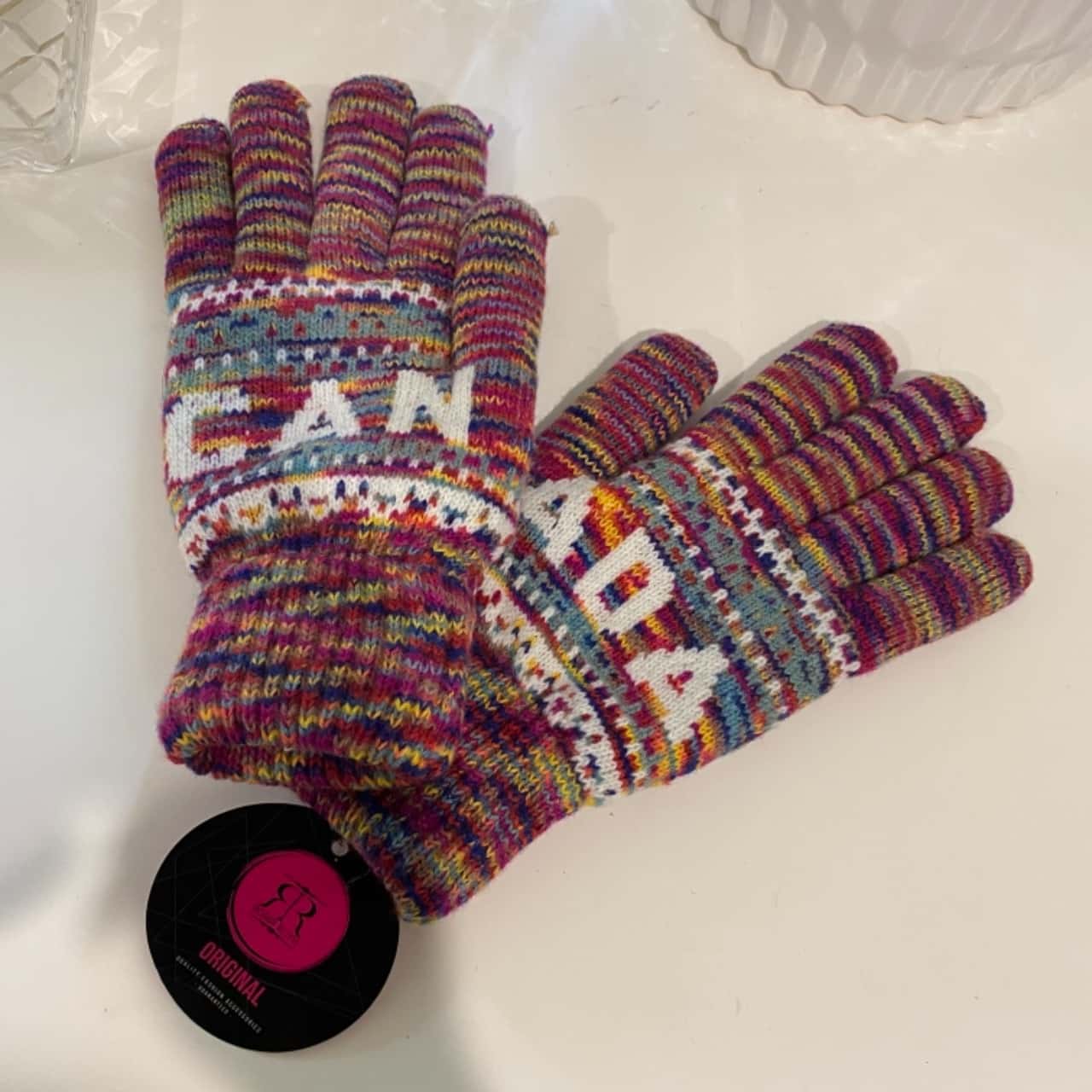 Robin Ruth Women's Gloves Multicoloured/Pink (s)