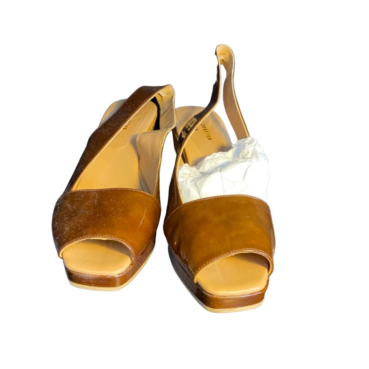 Gary castle Womens Size 40 Brown wedge(s)
