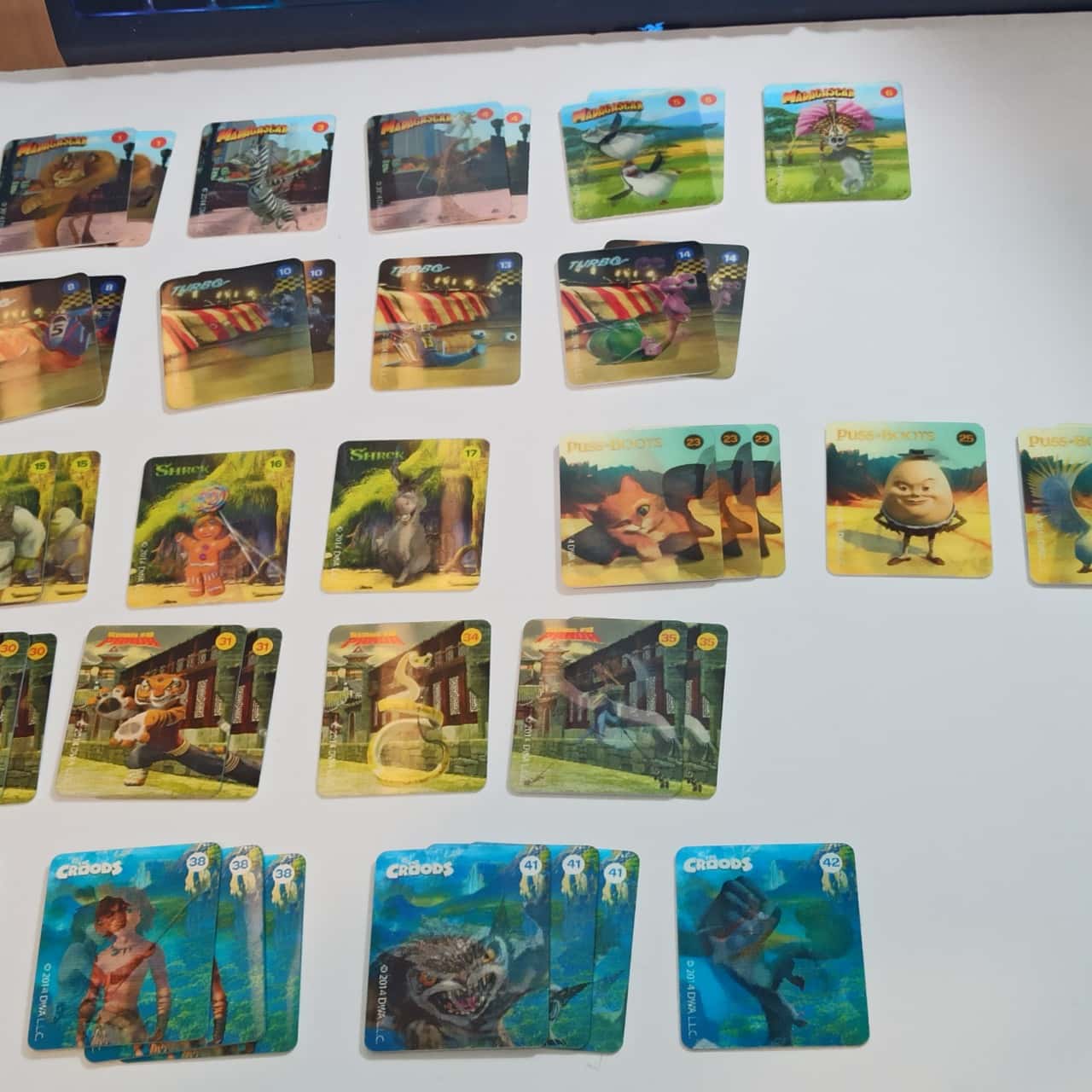 Woolworths Dreamworks Heroes Action Lenticular Cards (40) not a Set and ...