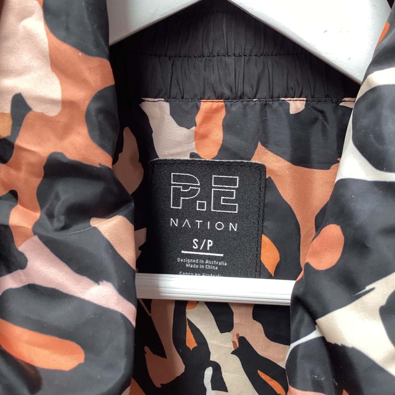 PE nation Size S Hooded Jacket Animal print / Blue / Cream -reversible ...