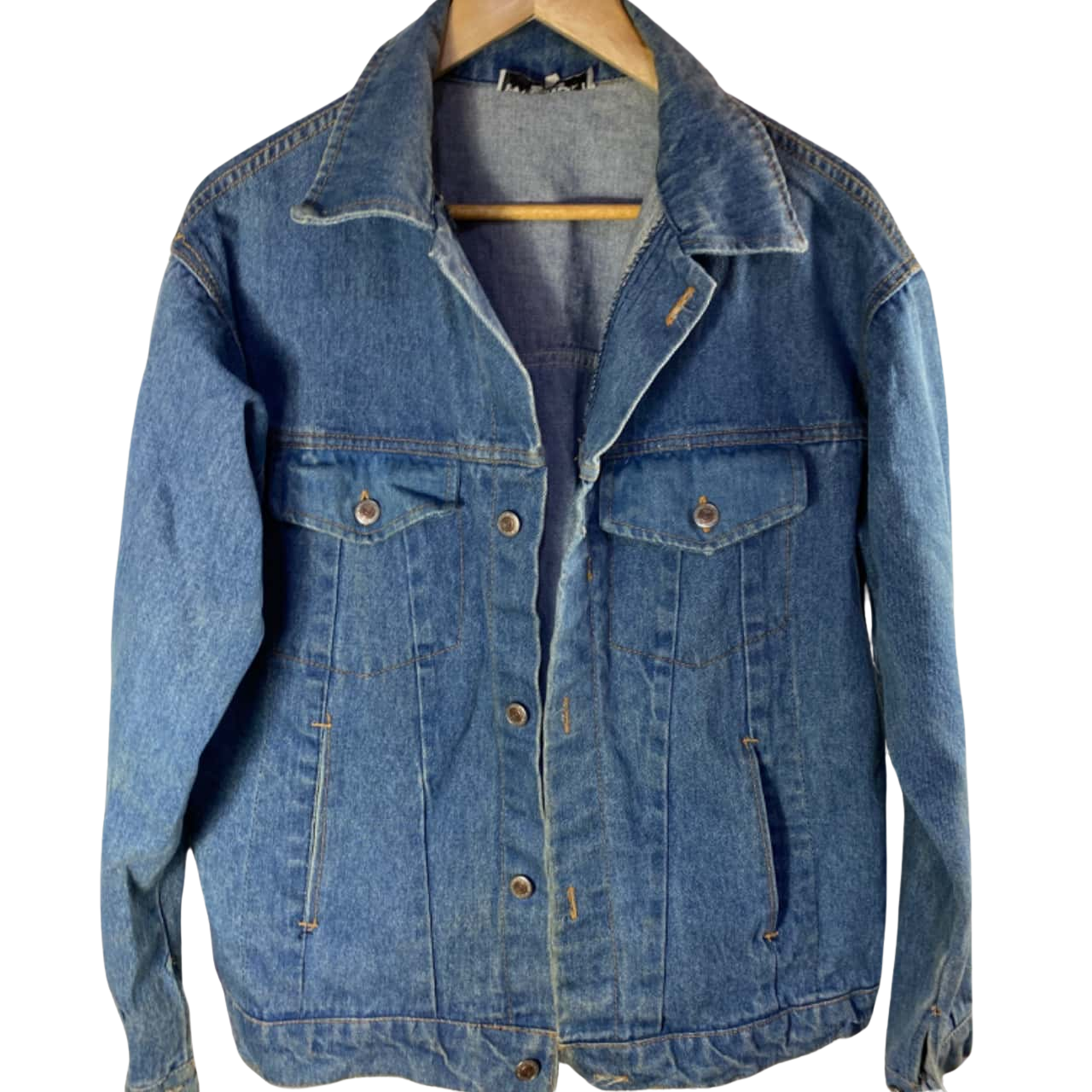 Retro Mens Size XL Denim Jacket Blue
