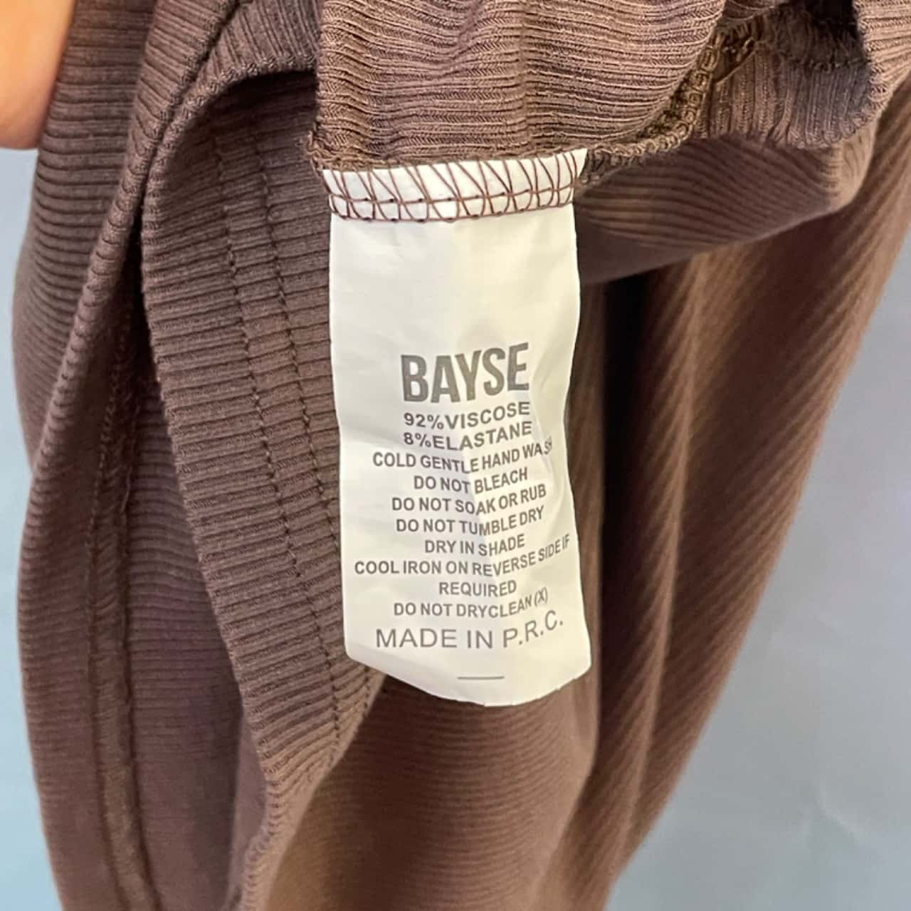 Womens Bayse Size L Long Sleeve Dress Brown (s)