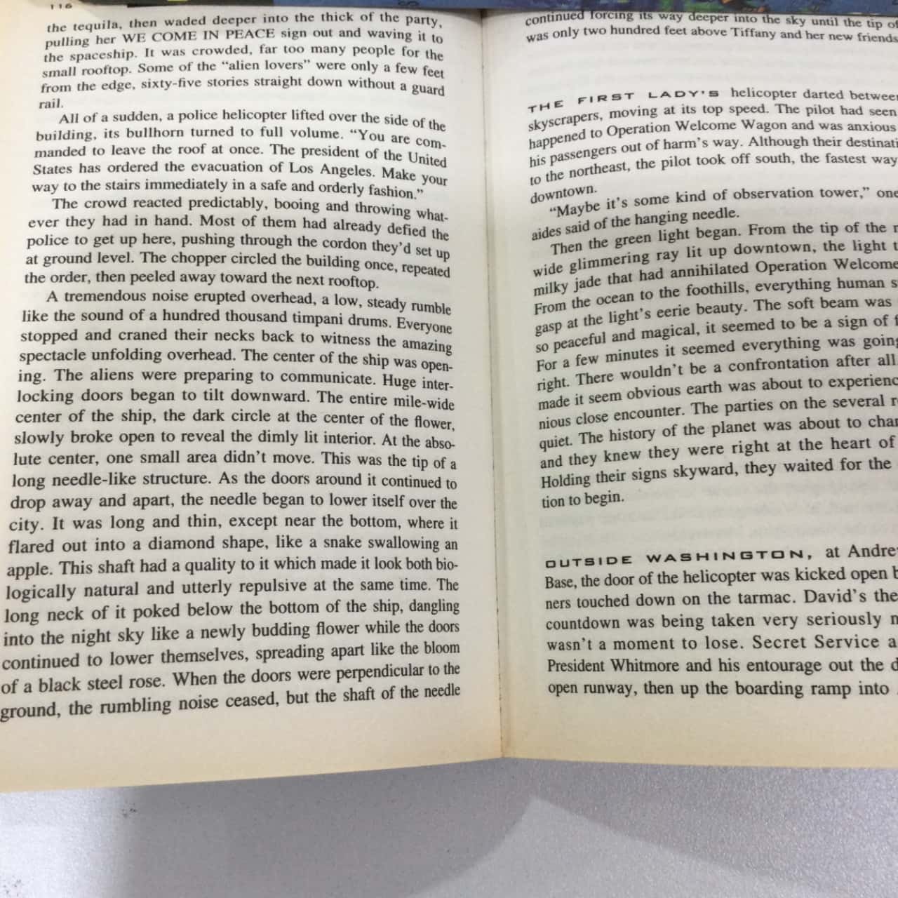 Independence Day, Book