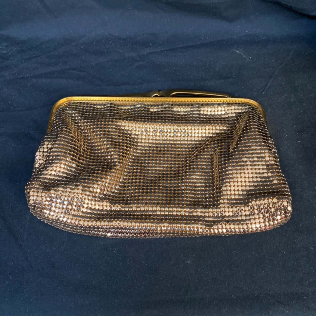 Womens Glowmesh Purse Gold (s)
