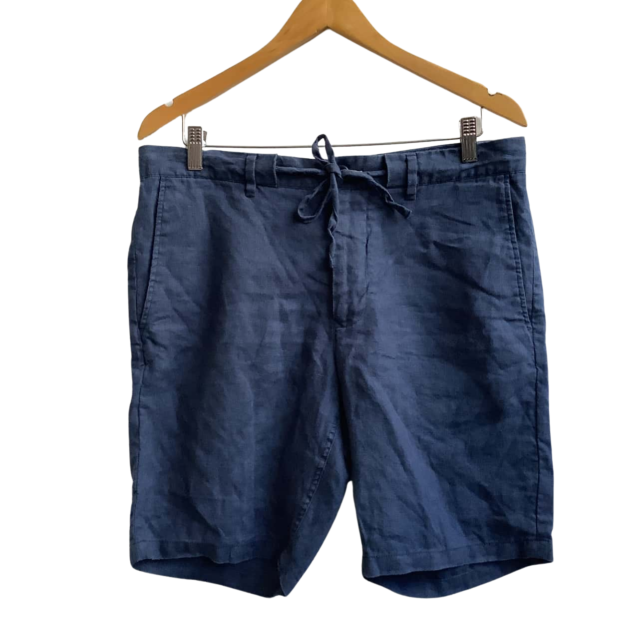 GANT Mens Size M Linen Shorts Navy(s)