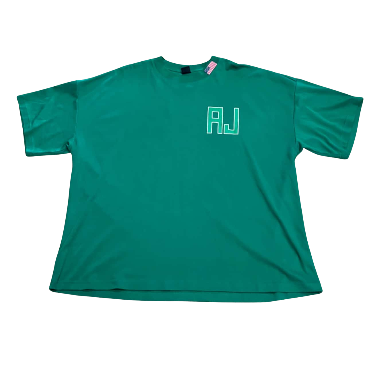 Antoine James Dame Buckets T-shirt Size XXL Green