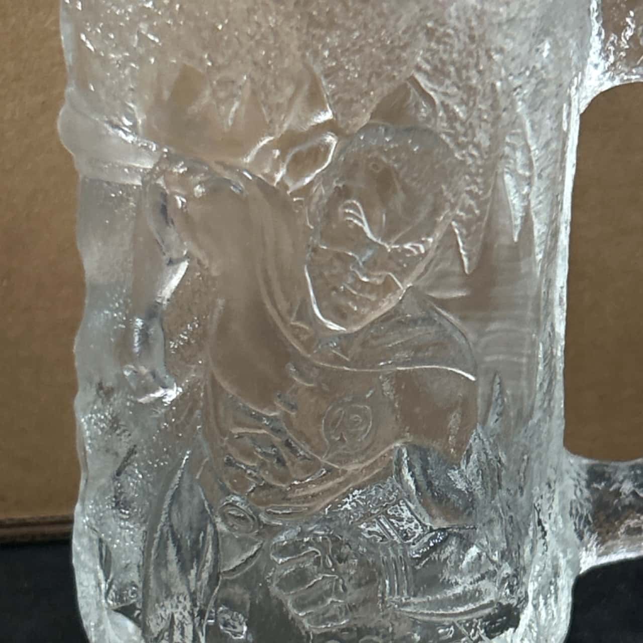 Vintage Clear Glass McDonald's Mug Cup Robin Batman Forever 1995 Made ...