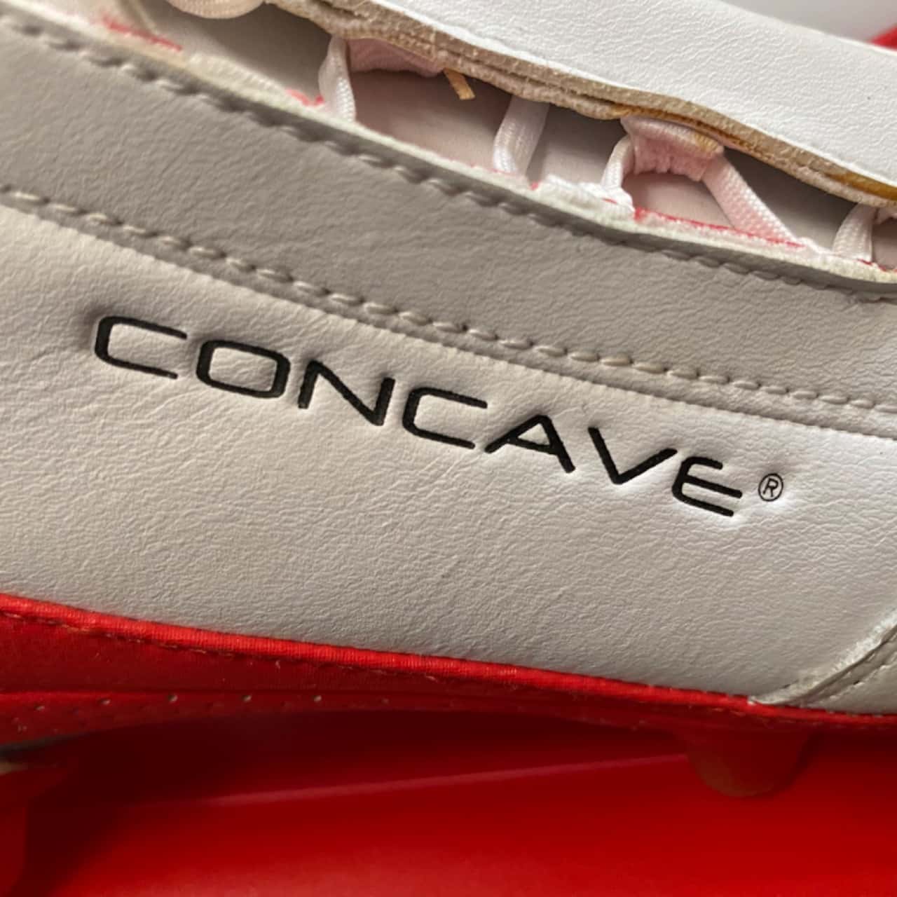 Concave Mens Football Shoes Size 12 Red / White (s)