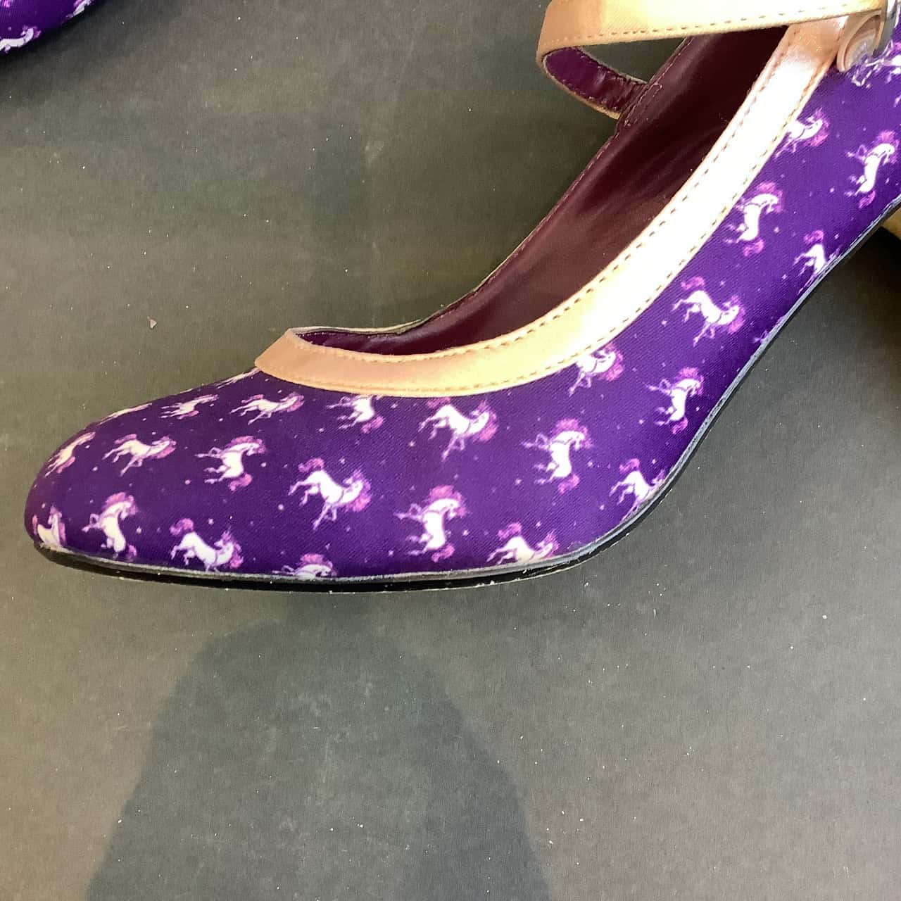 Lindy Bop Women's Size 38 Unicorn Heels Purple (s)