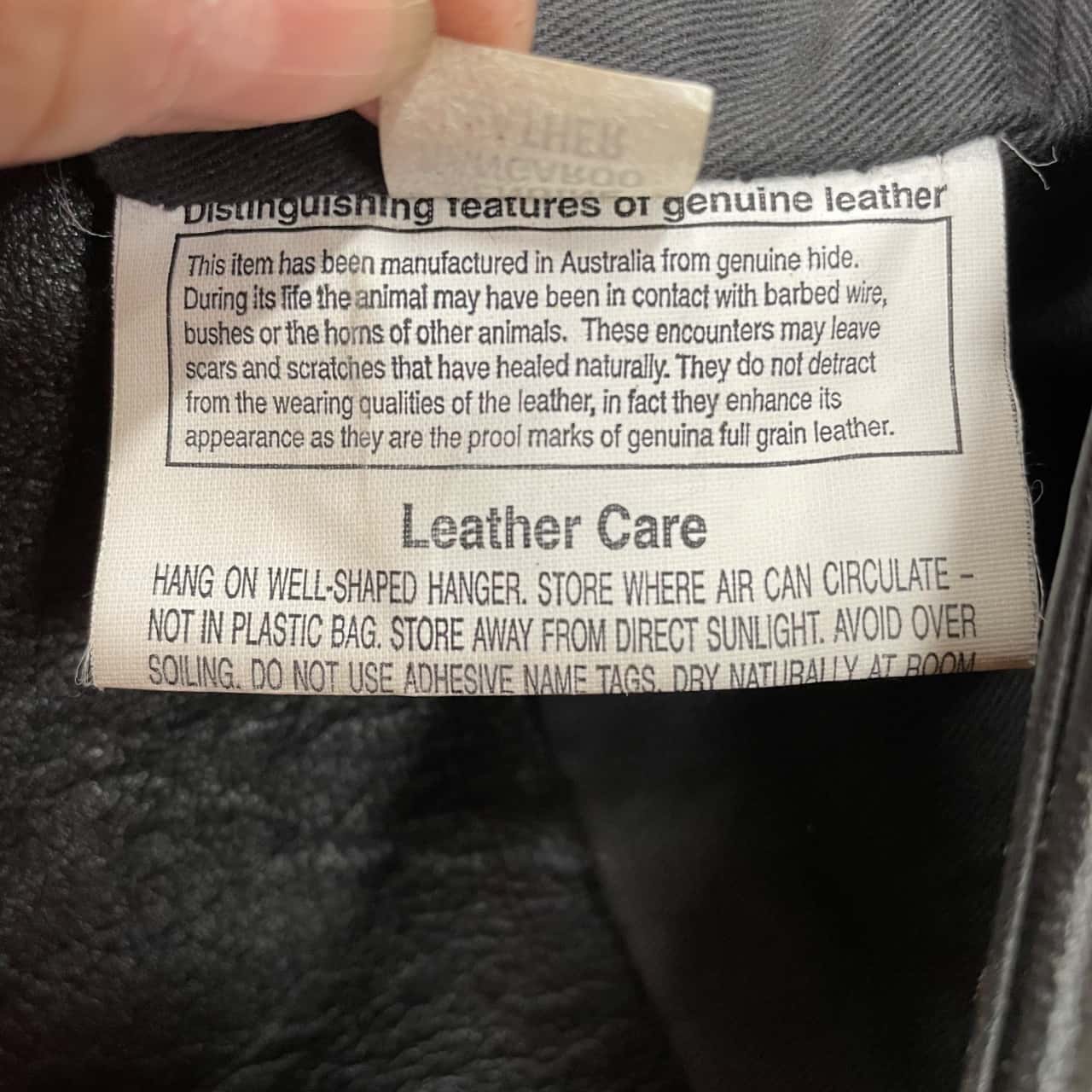 Mars Leather Vintage Mens Size 44 Biker Black