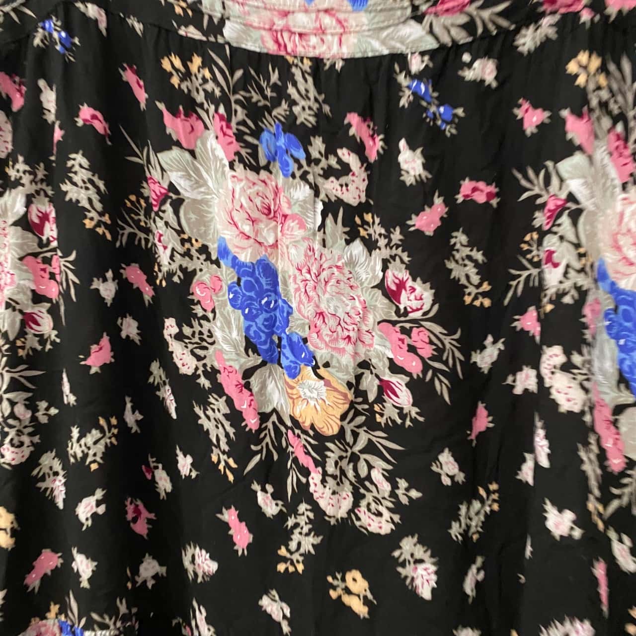 Auguste The Label Womens Size 10 Floral Midi Dress Black / Floral