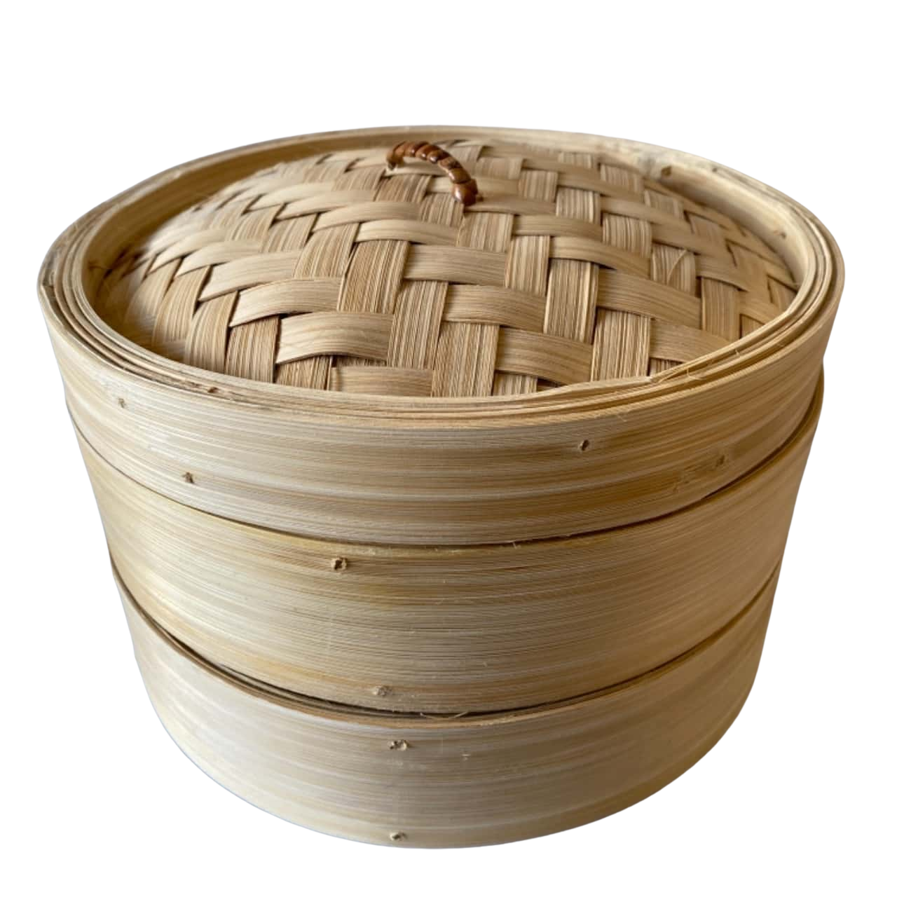 Bamboo Bamboo 10 Inch 2 Tier Bamboo Steamer Kit For Cooking Dumplings ...
