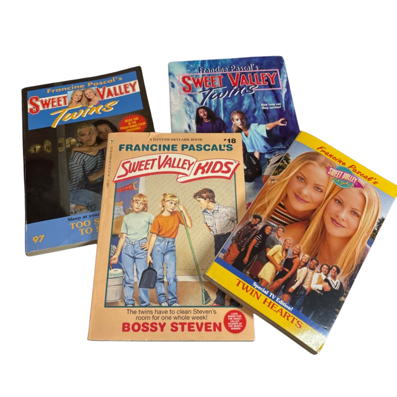 Set of four Sweet valley high books