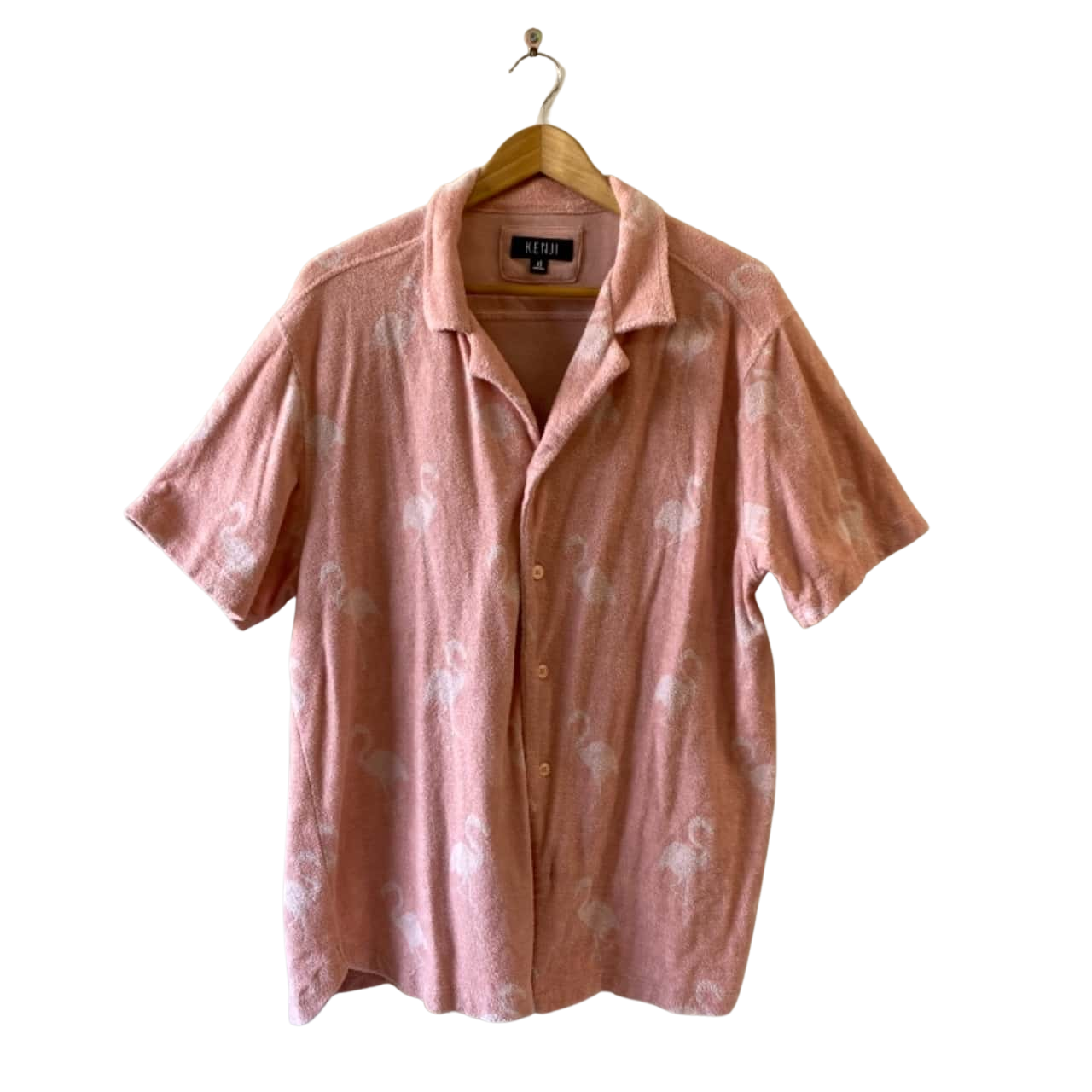 Kenji Men's Size XL Pink Terry Towellin' Top(s)
