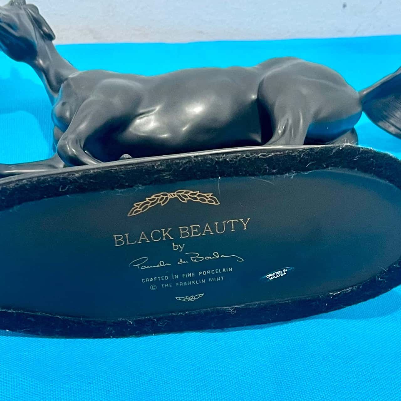 1986 Franklin Mint Pamela du Boulay Black Beauty Porcelain Figurine (s)