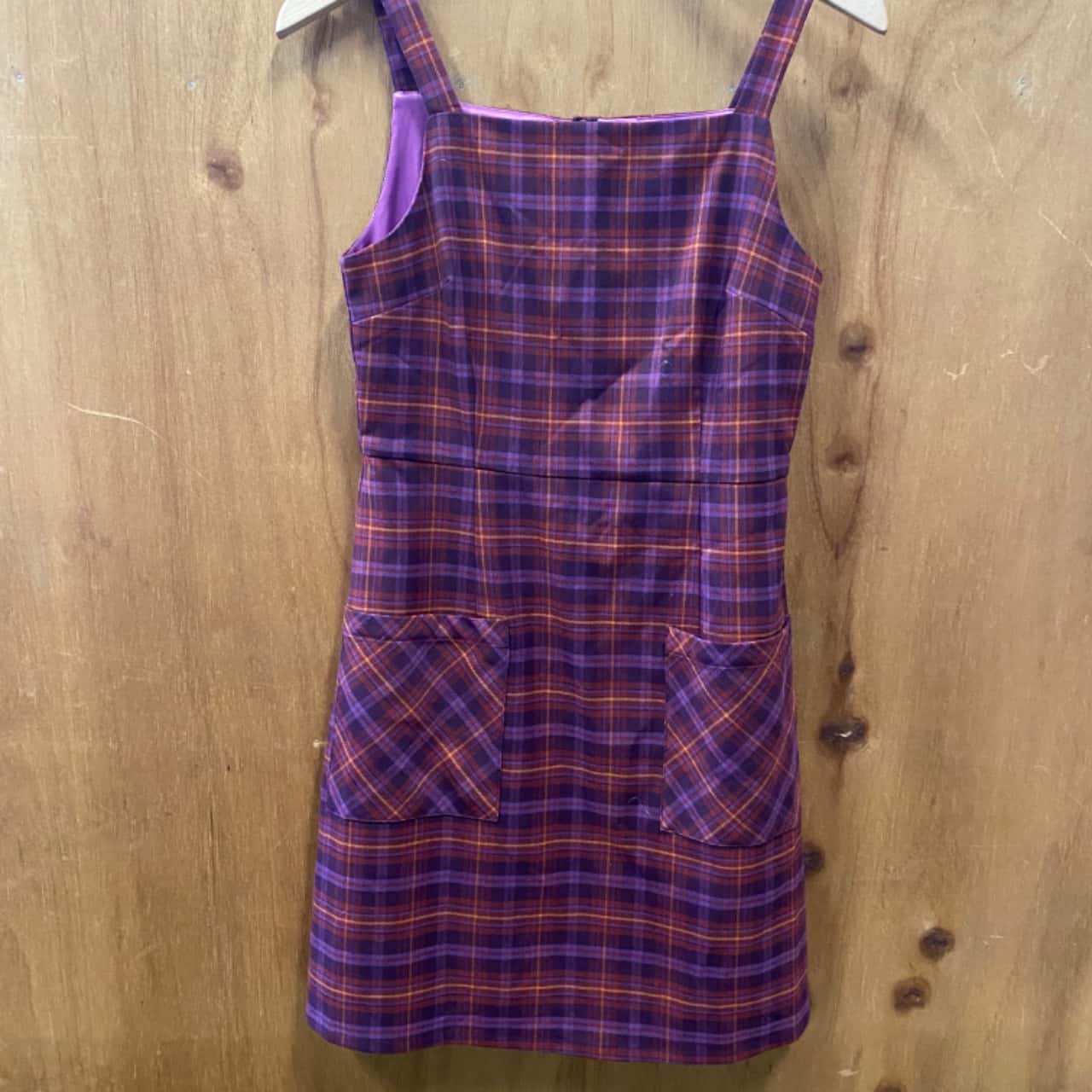 Princess Highway Purple 'Cinnamon Pinny' Dress Size 8(s)