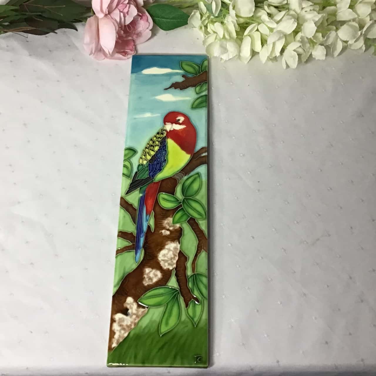 Decorative Rectangular Bird Wall Tile (s)