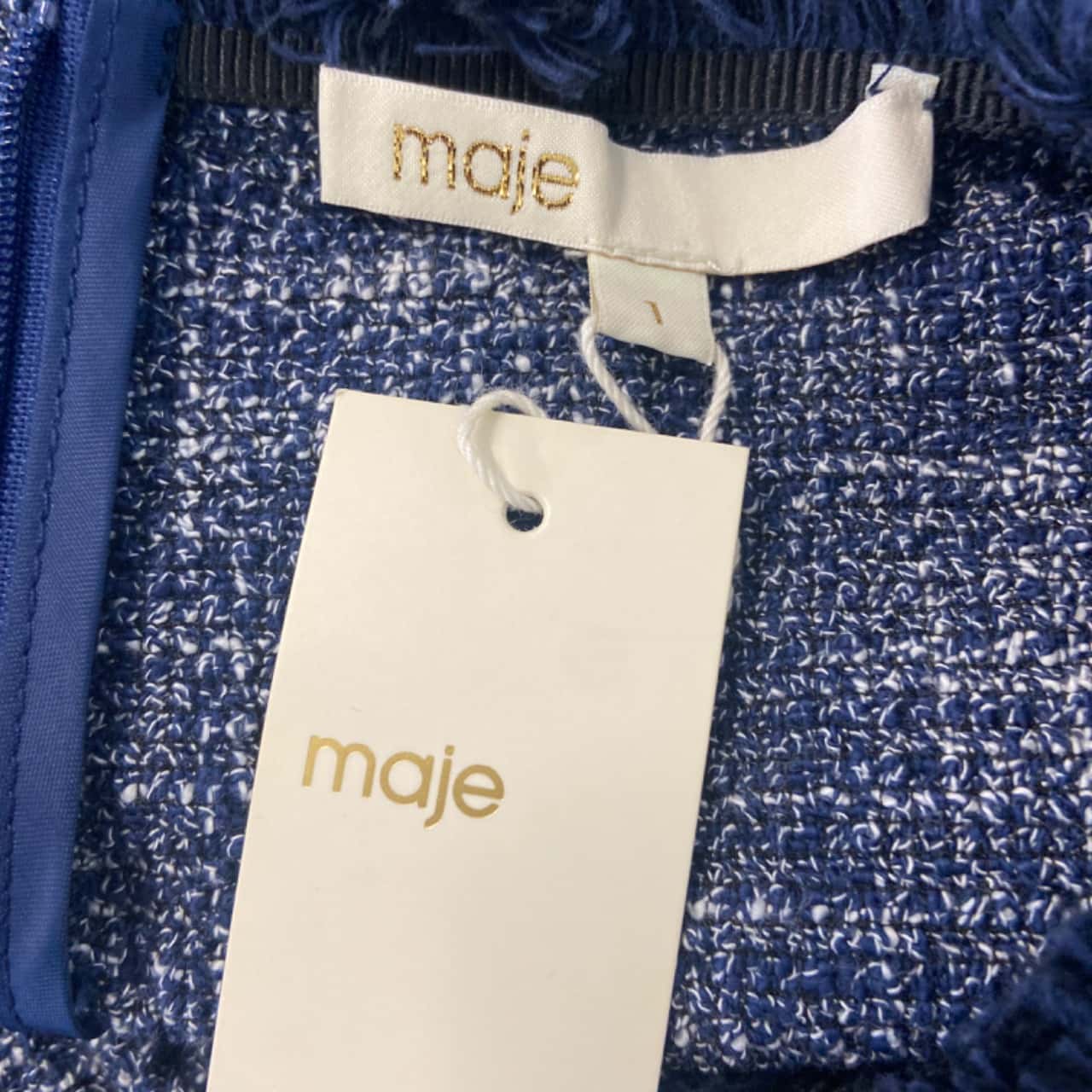 Maje Size 1 Blue dress BNWT (s)