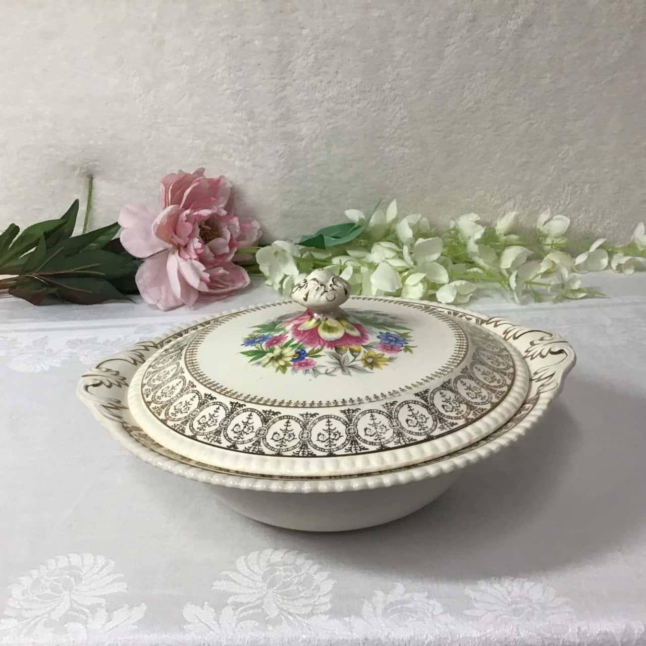 Vintage Solian Ware Simpsons (Potters) Ltd Cream / Gold / Floral ...
